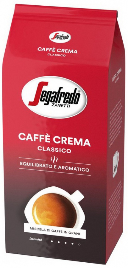Segafredo Caffé Crema Classico zrnková káva 1 kg - 3595 | Prodejkavy.cz